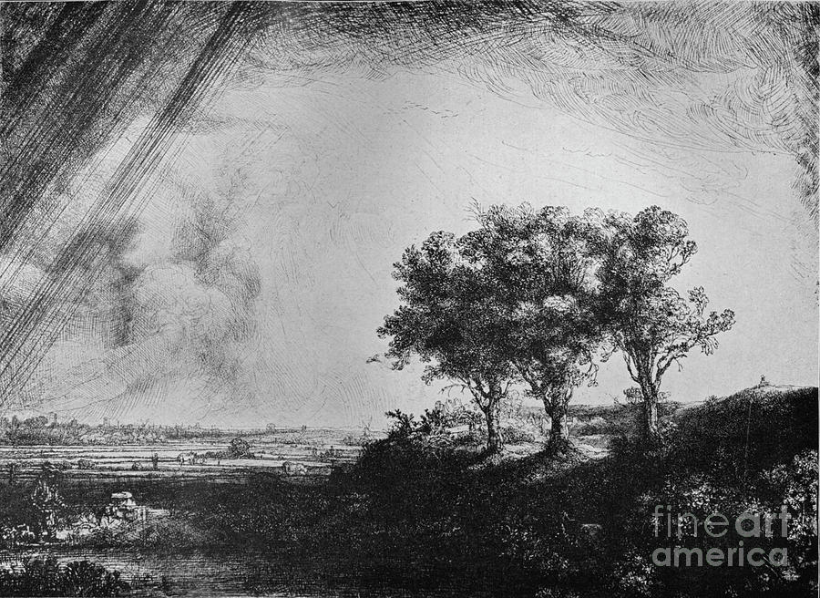 The Three Trees 1643 by Print Collector