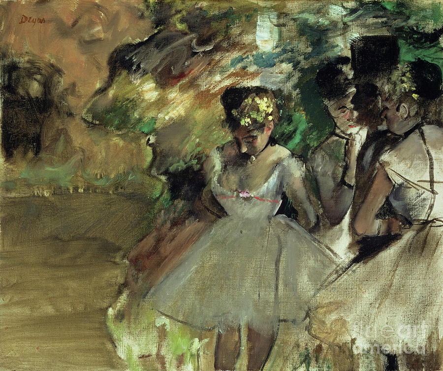 Three Dancers In The Wings, C.1880-85 Painting by Edgar Degas - Fine Art America