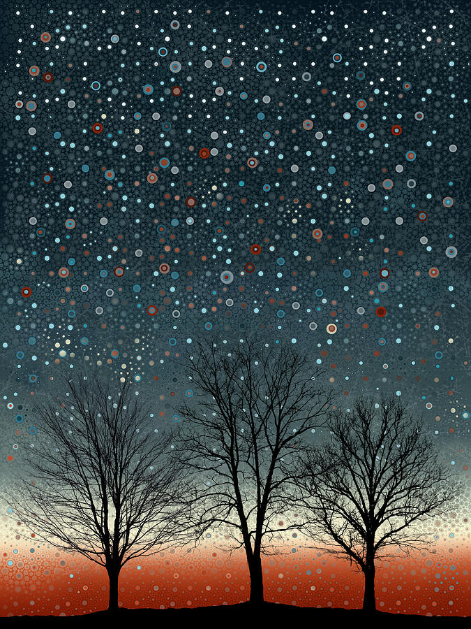 Three Trees Digital Art by Daniel McPheeters - Fine Art America