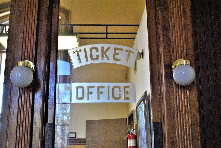 Ticket Office Photograph by TAR Black Artistic Photography - Fine Art ...