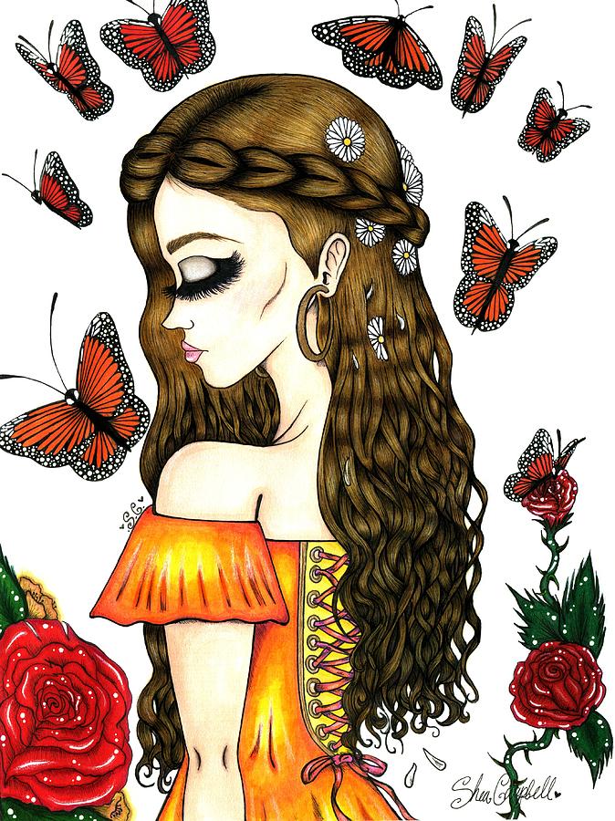 Tiny Dancer. Drawing by Shea Campbell | Fine Art America