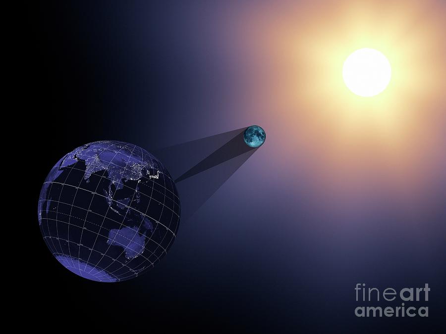 Total Solar Eclipse Geometry Photograph by Nasa's Scientific ...