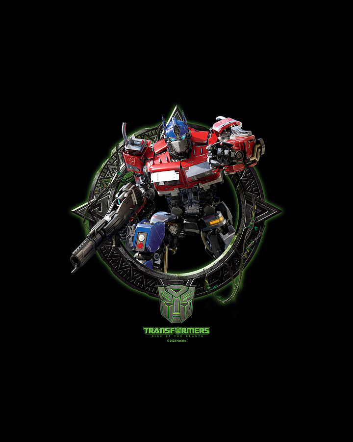 Transformers - Optimus Prime Circle Frame Digital Art by Brand A ...