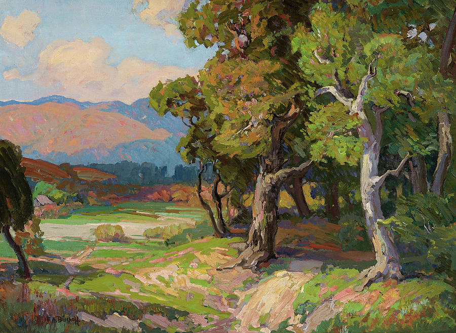 Trees Along the Carmel Coast Painting by Franz Bischoff - Fine Art America