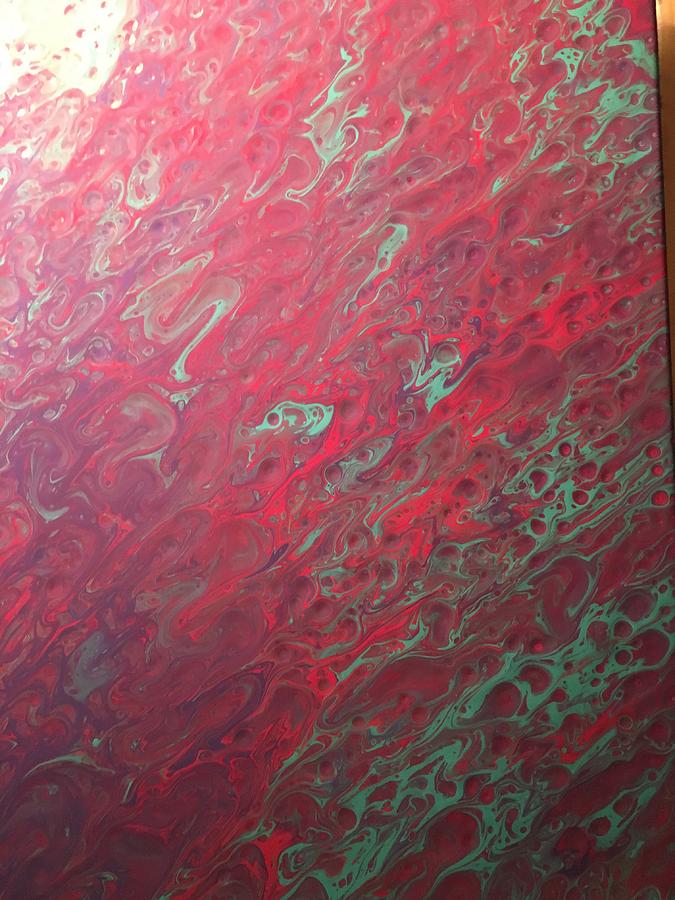 Tri-color composition Painting by Janet Padgett - Pixels