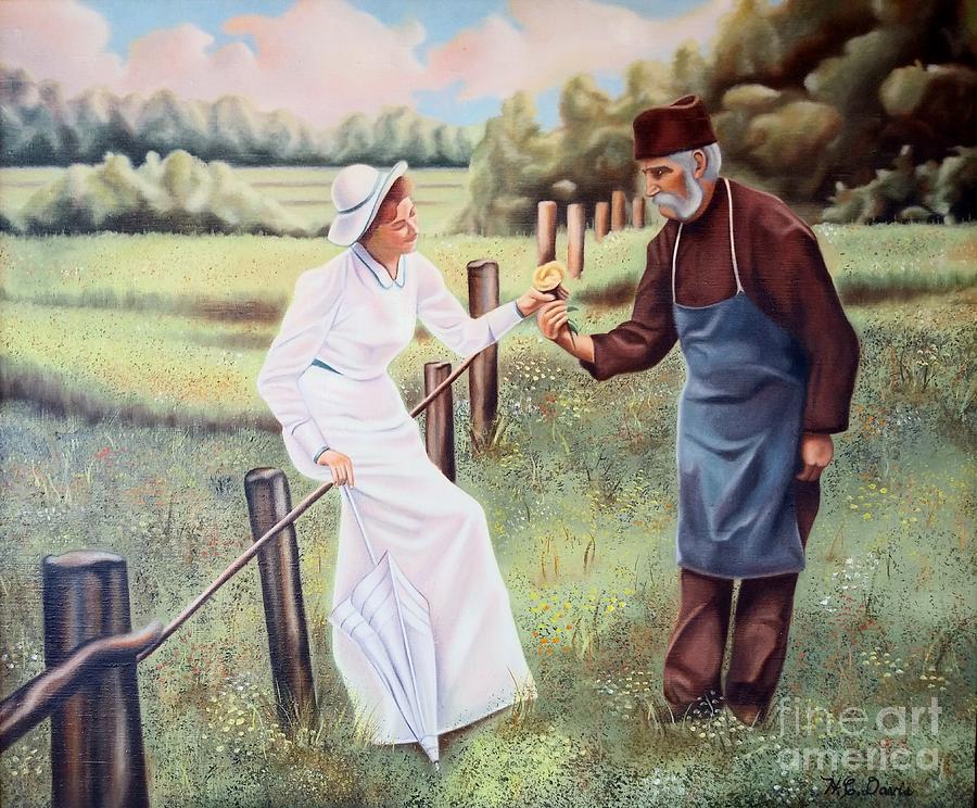 Two figures in landscape Painting by Harley Davis - Pixels Two figures in landscape Painting by Harley Davis - Pixels
