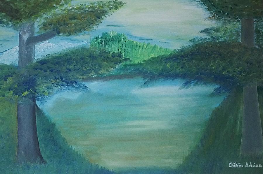 Two Trees Painting by Adrian Chilau - Fine Art America