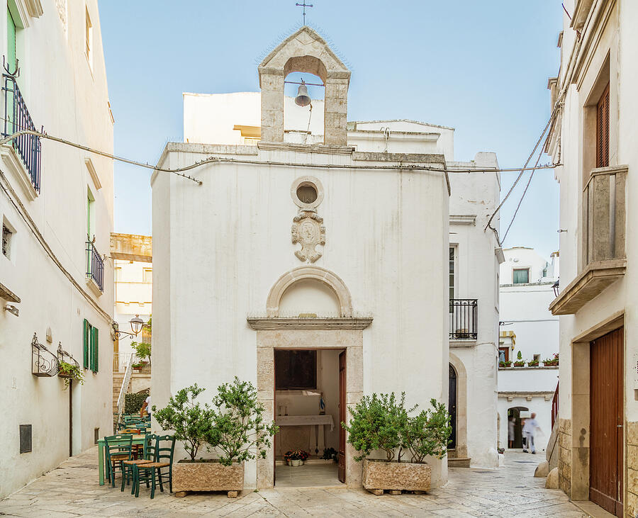 typical Italian square in small village in Apulia Photograph by Vivida ...