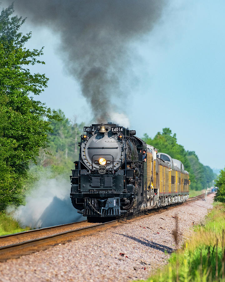 Union Pacific Big Boy steams down the tracks Photograph by Thomas Visintainer - Pixels