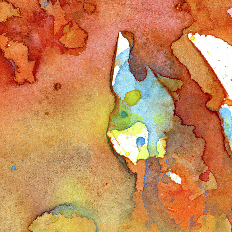 Unresisting - Abstract Watercolor Painting Painting by Susan Porter
