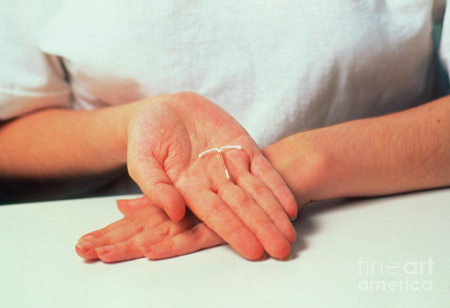 View Of An Intra Uterine Contraceptive Device Photograph By Gary Parkerscience Photo Library