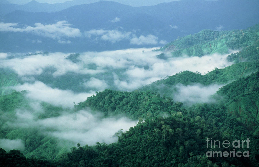 View Over A Mountain Range In Colombia by Science Photo Library