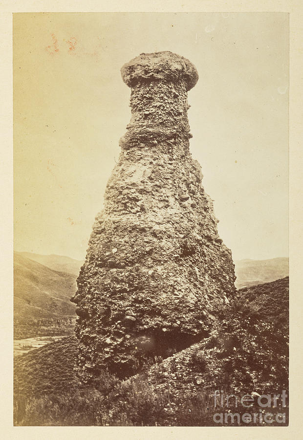 Views On The Pacific Railway [a Conical Rock Formation], 1870s ...