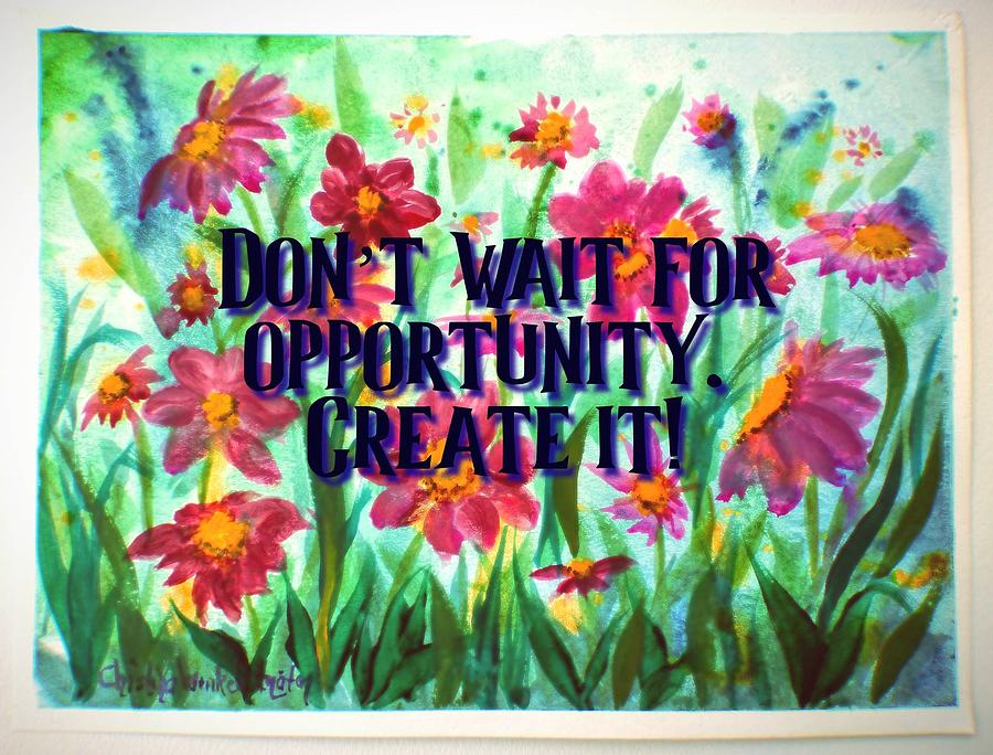 Watercolor quote card Painting by Christina Winkelstraeter - Fine Art ...