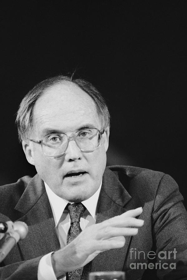 William Rehnquist Testifying by Bettmann