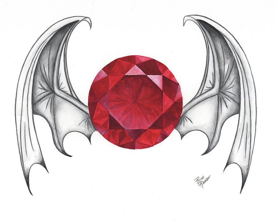 Winged Ruby Digital Art by Rose Rambo - Fine Art America
