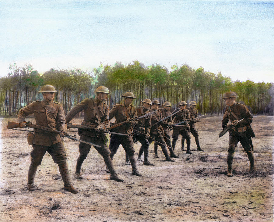 World War I - Bayonet Drill Photograph by Granger | Pixels