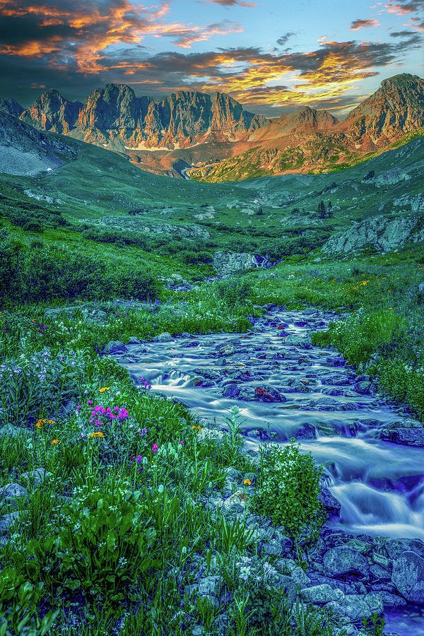 American Basin Sunset #1 Digital Art by Bob Coorsen - Pixels