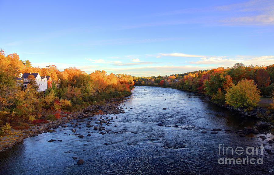 Autumn foliage along the Pleasant River near Milo Photograph by Denis ...