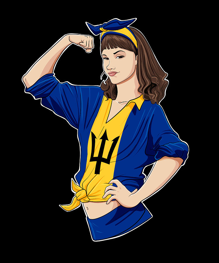 Barbados Girl Unbreakable I Barbados Heritage Barbados Flag Digital Art By Maximus Designs 5100