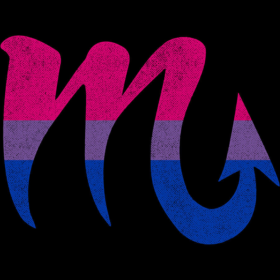 Bisexual Pride Flag Scorpio Zodiac Sign Digital Art By Patrick Hiller
