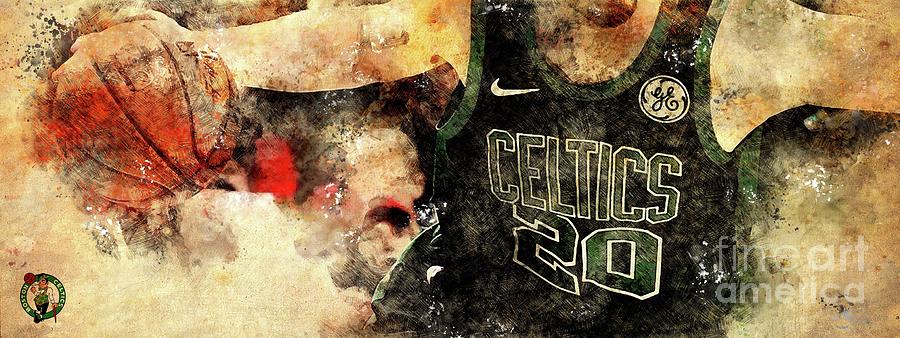 Boston Celtics Basketball Player,Sports Posters Drawing by Drawspots ...