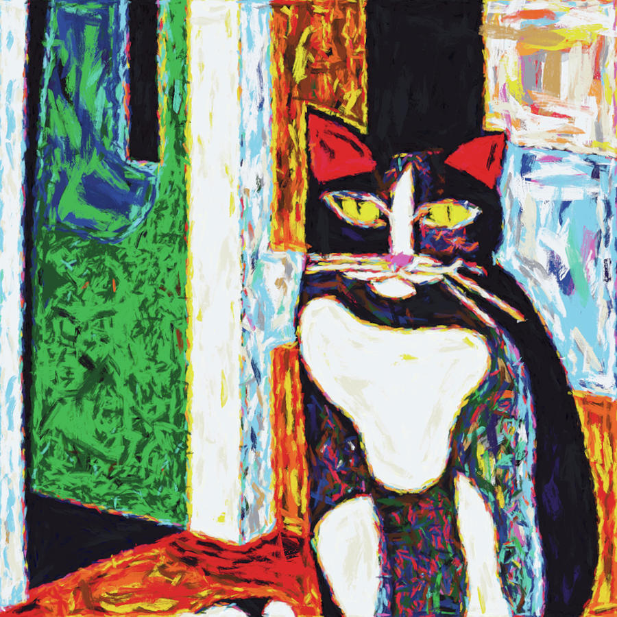 Cat Digital Art by Tin Tran - Fine Art America