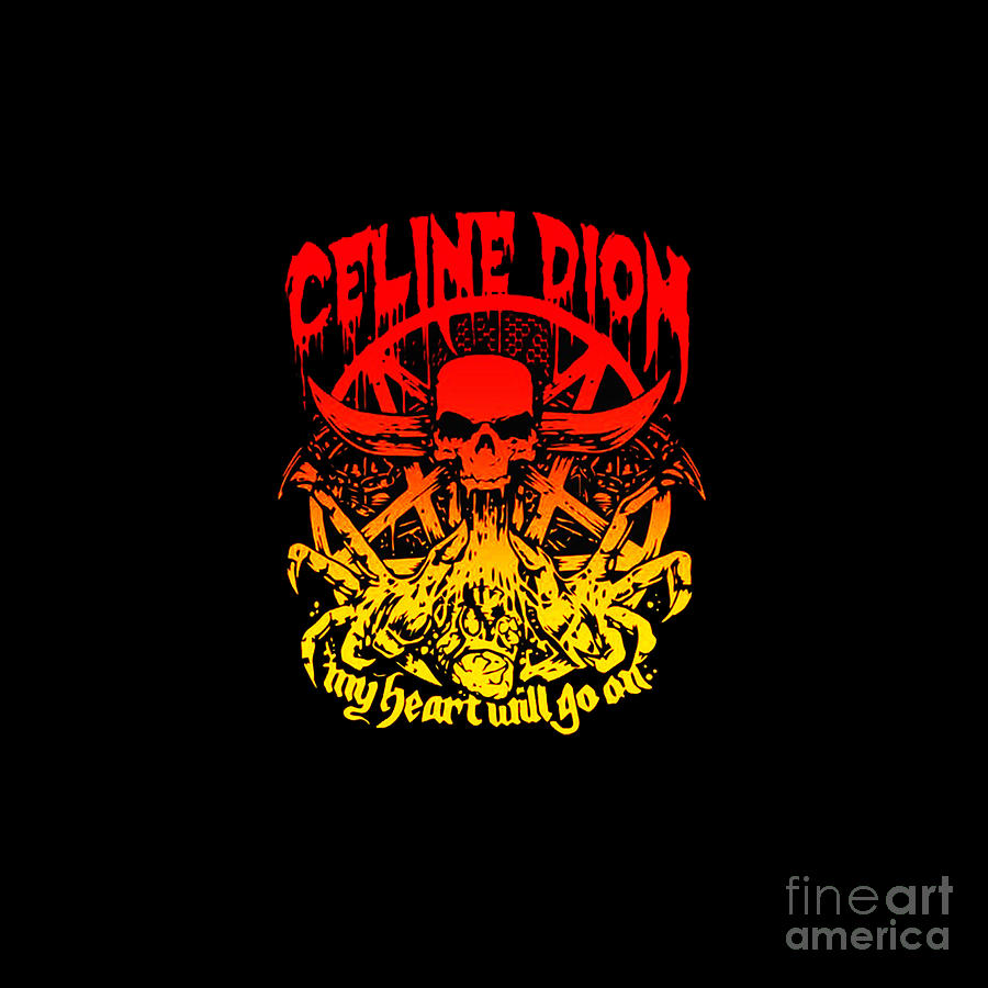 Ciline dion singer popular Mixed Media by DEWI Art