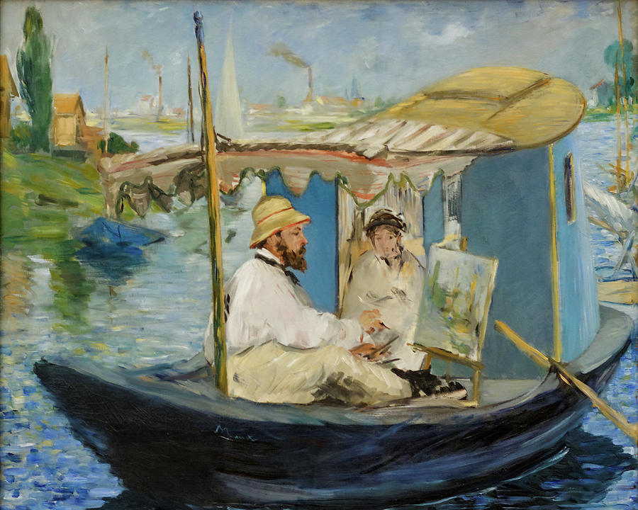Claude Monet in Argenteuil Painting by Edouard Manet - Fine Art America