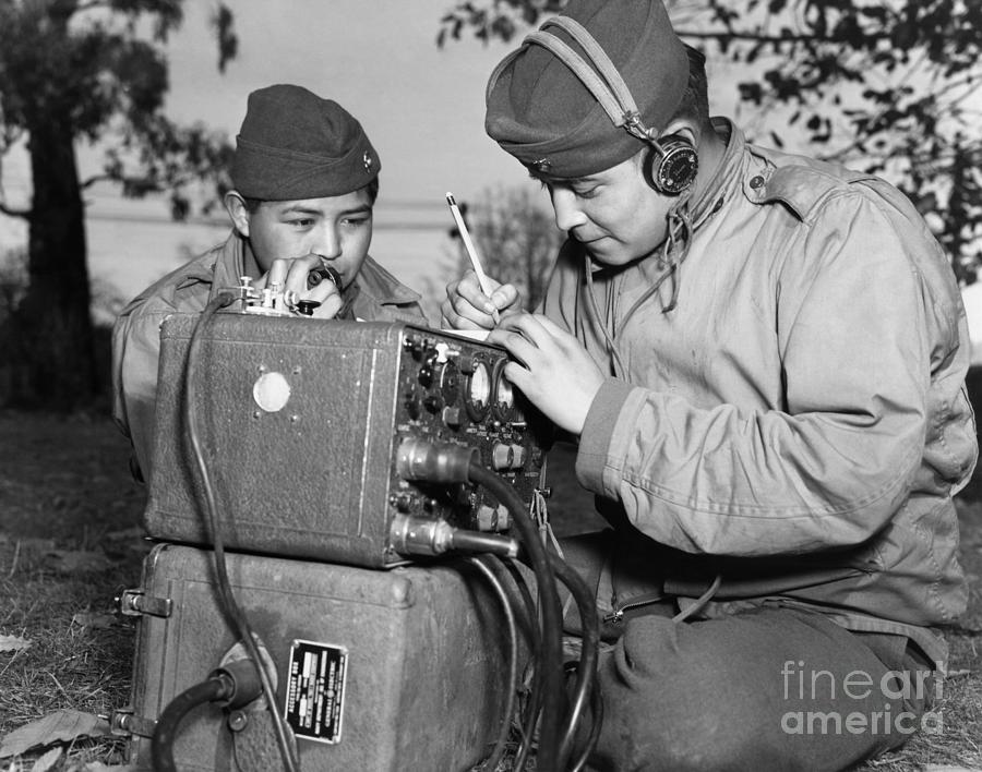 Code Talkers, 1943 #1 Photograph by Granger - Pixels