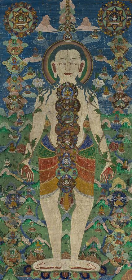 Cosmic man of the Jain religion Loka Purusha #1 Painting by th Century ...