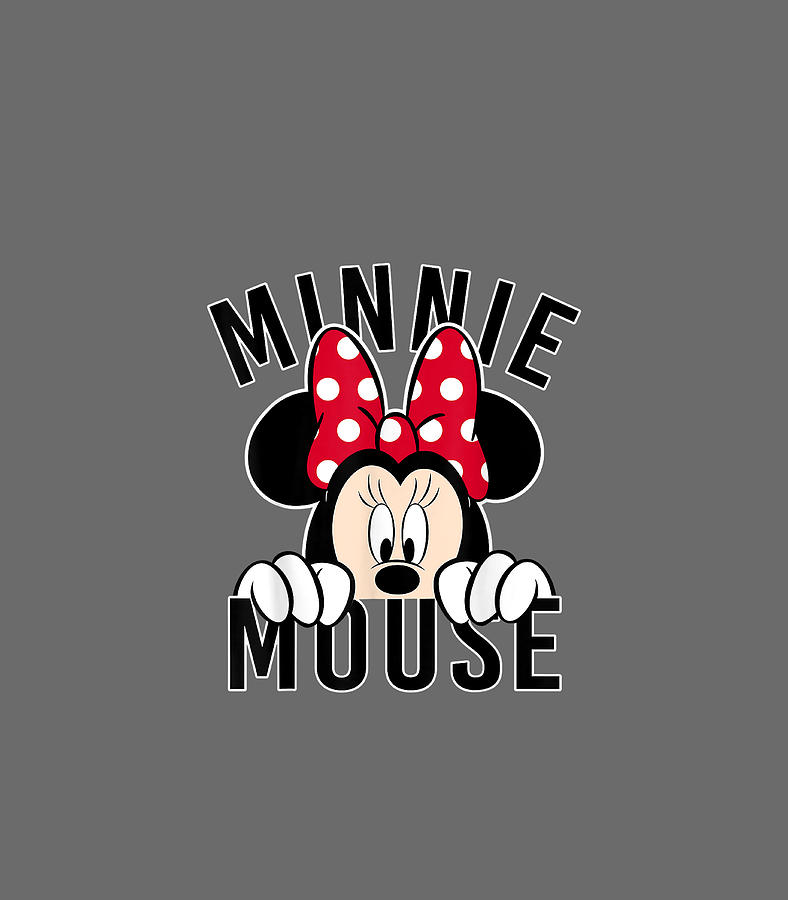 Disney Minnie Rock The Dots Peeking Minnie Digital Art By Miasya Izabe