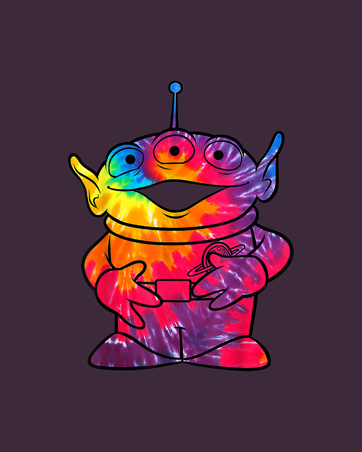 Disney Pixar Toy Story TieDye Alien Digital Art by Kinled Carag - Fine ...