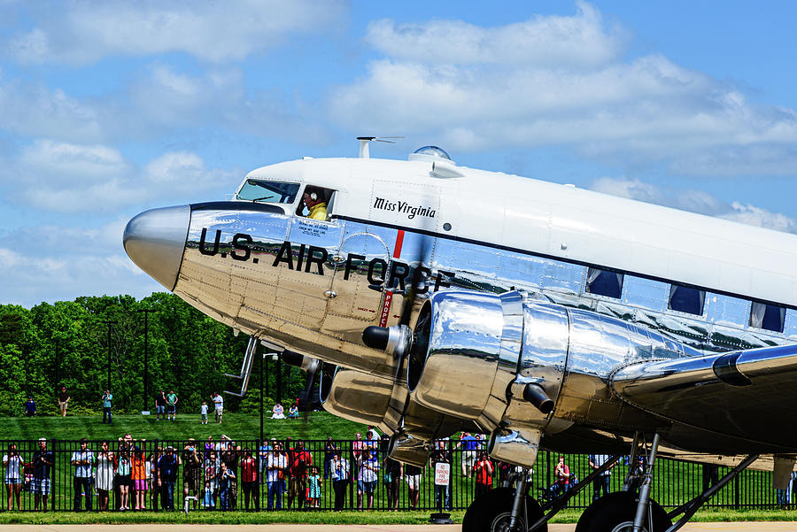 Douglas C-47A Skytrain Miss Virginia Photograph by Mark Summerfield ...