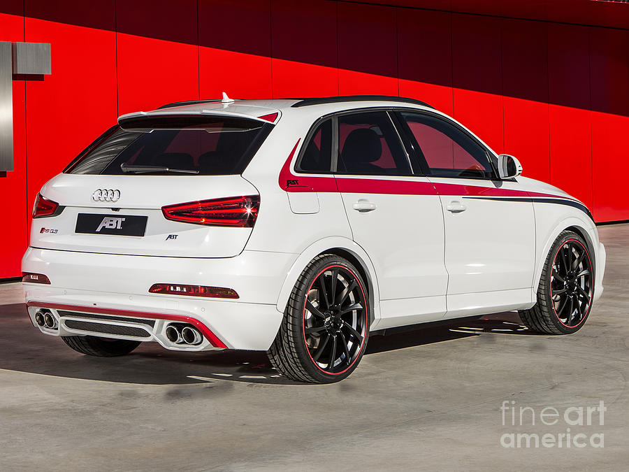Exclusive germany modified compact SUV white ABT Audi RS Q3 Quattro #1 Mixed Media by Vladyslav ...