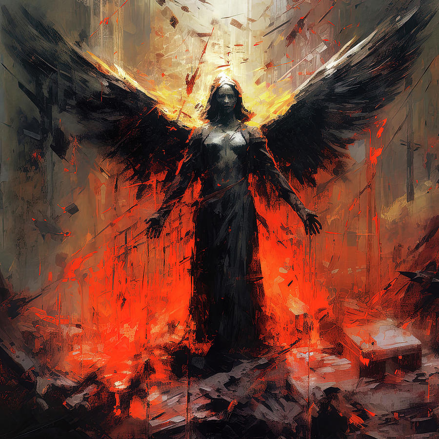 Fallen Angel, 07 Painting by AM FineArtPrints - Fine Art America