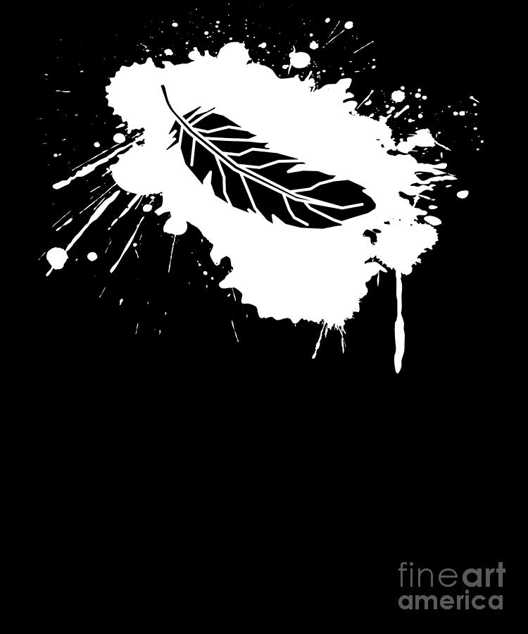 Feather Splash Retro Feathers Dream Hippie Vintage Digital Art by Marco ...