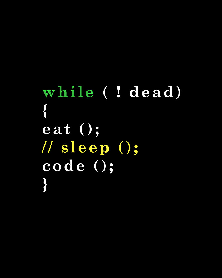 Funny Computer Science Programmer Eat Sleep Code Digital Art by Eboni ...