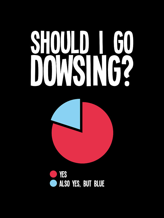 Funny Dowsing Quotes Water Dowsing Divining Rod Digital Art by TenShirt ...