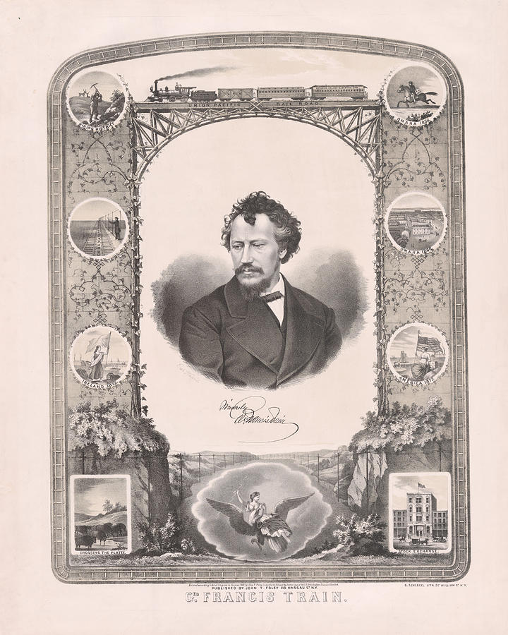 George Francis Train Drawing by Edward Valois - Pixels