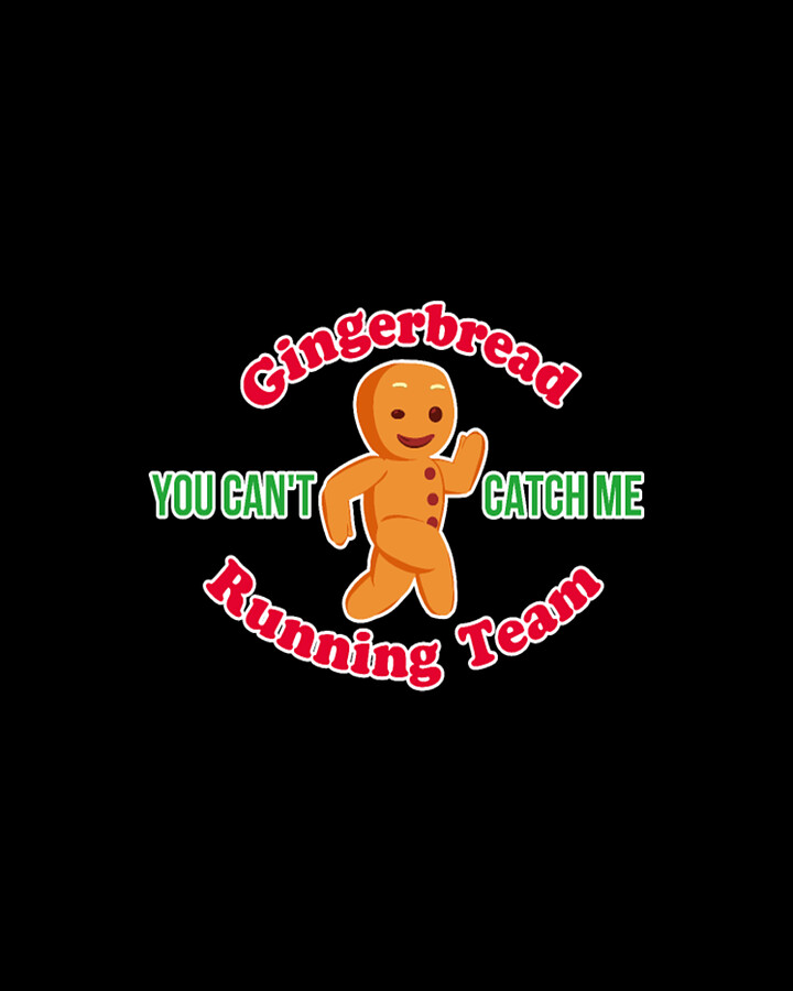 Gingerbread Running Team You Can't Catch Me Digital Art by Tinh Tran Le ...