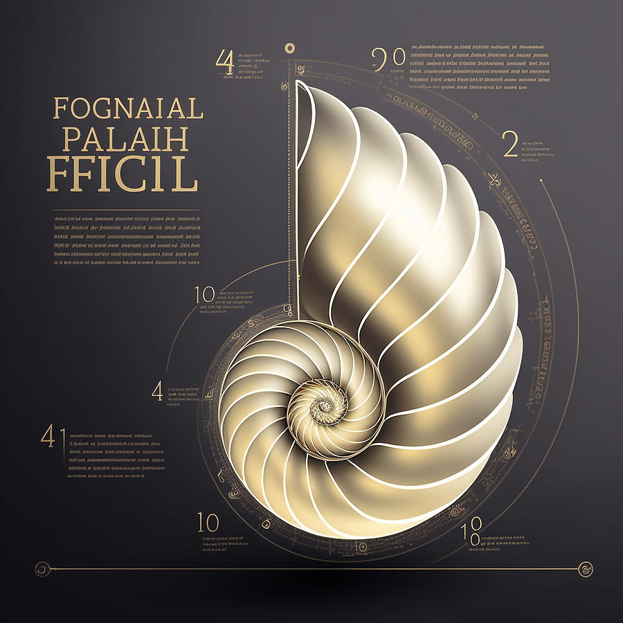 Golden Ratio Exclusive Fibonacci Style Drawing by RAGANA Design - Fine ...