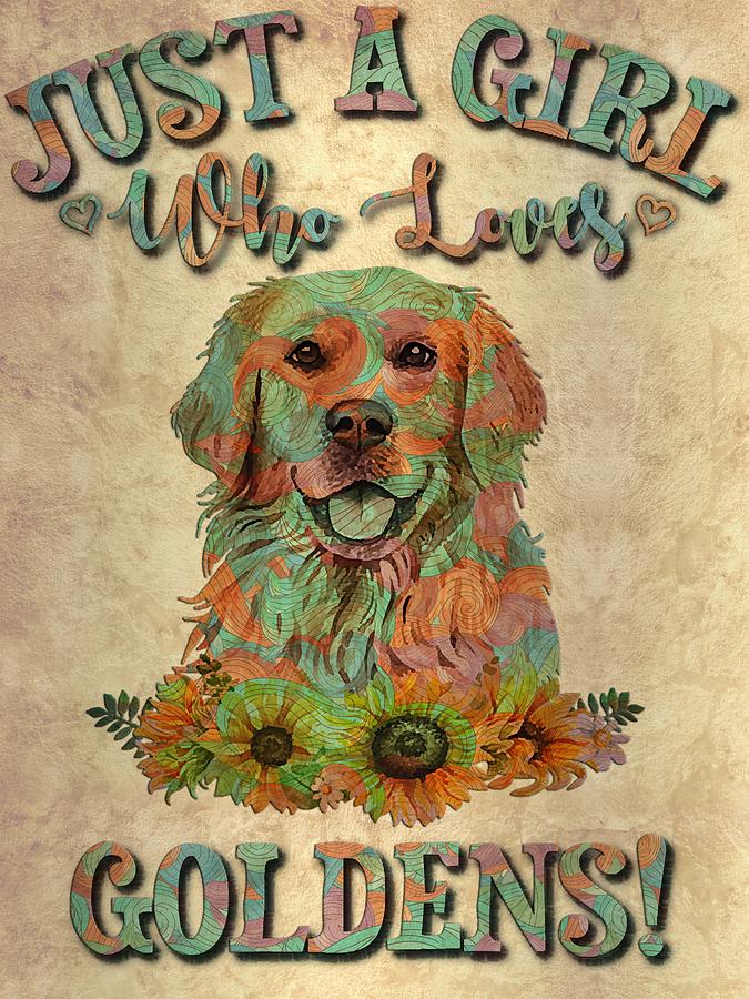 Golden Retriever Goldie Dog Retrievers Digital Art by Clint McLaughlin - Fine Art America
