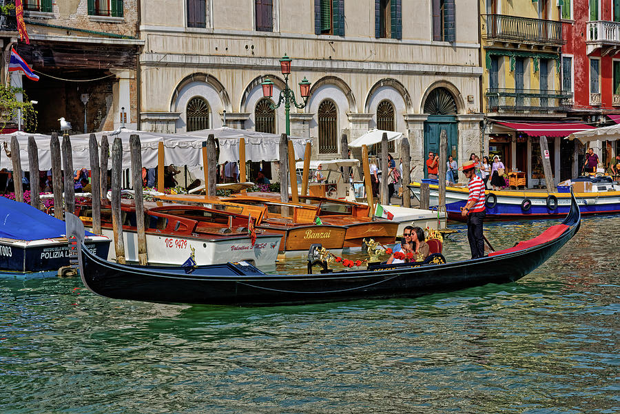 Gondola on the Grand Canal. Photograph by Vladimir Rayzman - Fine Art ...