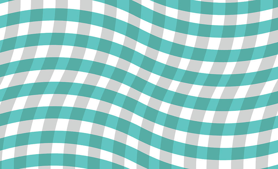 Grid wave blue Digital Art by Mar Sono - Fine Art America