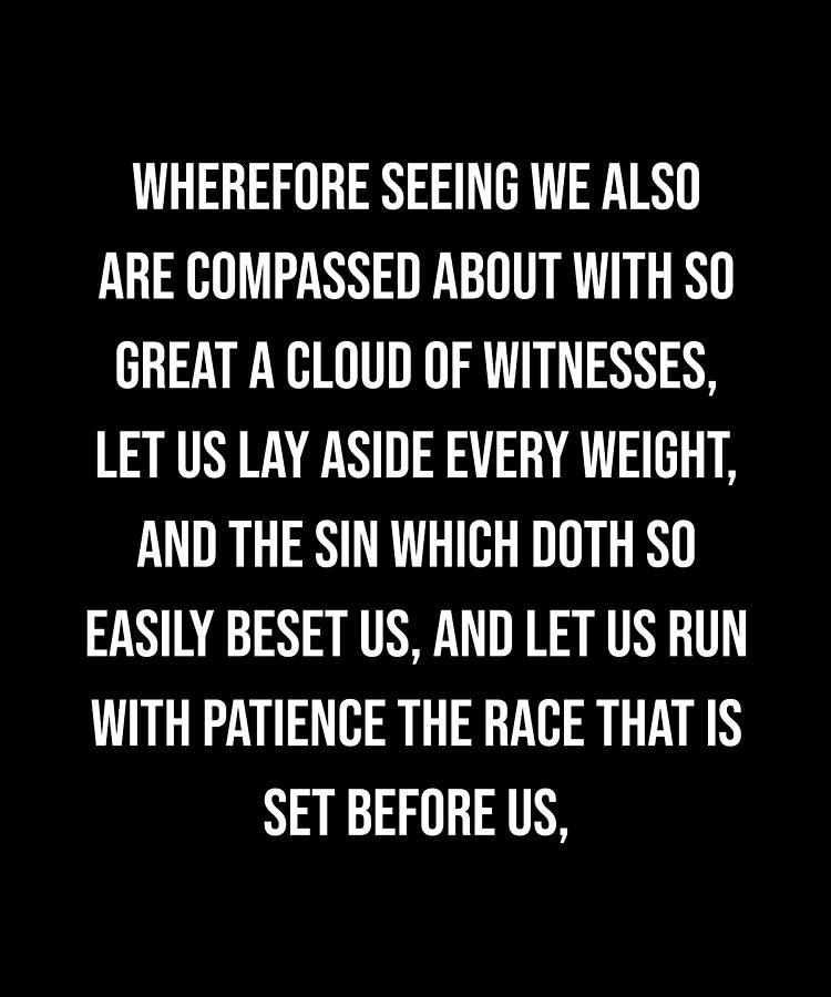 Hebrews 12 1 Digital Art by Vidddie Publyshd - Fine Art America