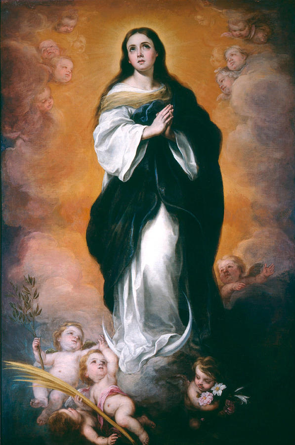 Inmaculada Concepci n Painting by Bartolom Esteban Murillo - Fine Art America
