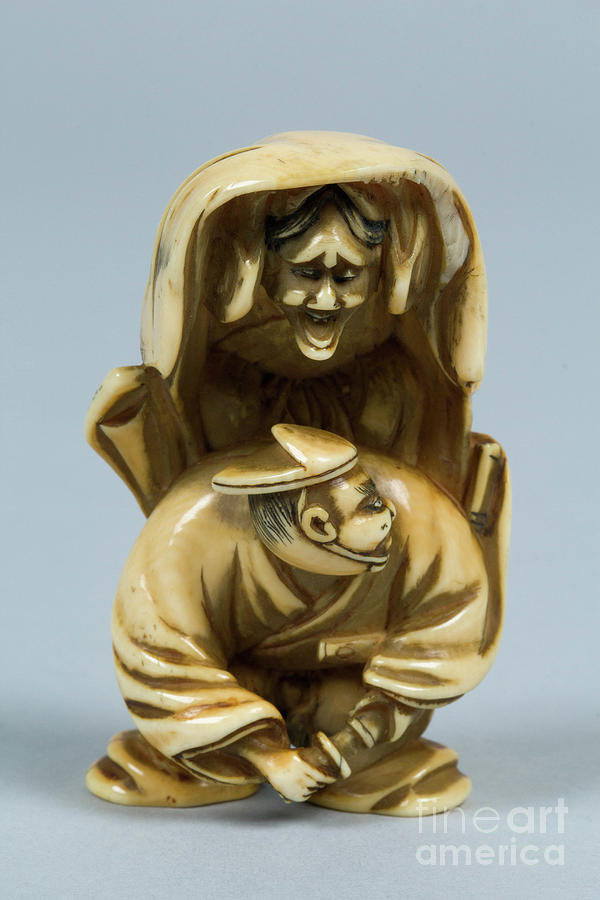 Ivory Netsuke Photograph by Granger
