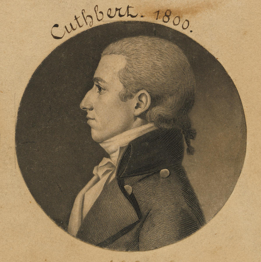 John Cuthbert Drawing by Charles Balthazar Julien Fevret de Saint-Memin - Fine Art America