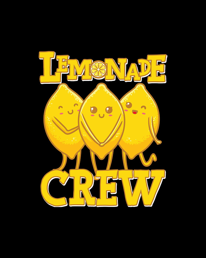 Lemonade Crew Lemonade Squad Lemon Lover Digital Art by Joyce W - Fine ...